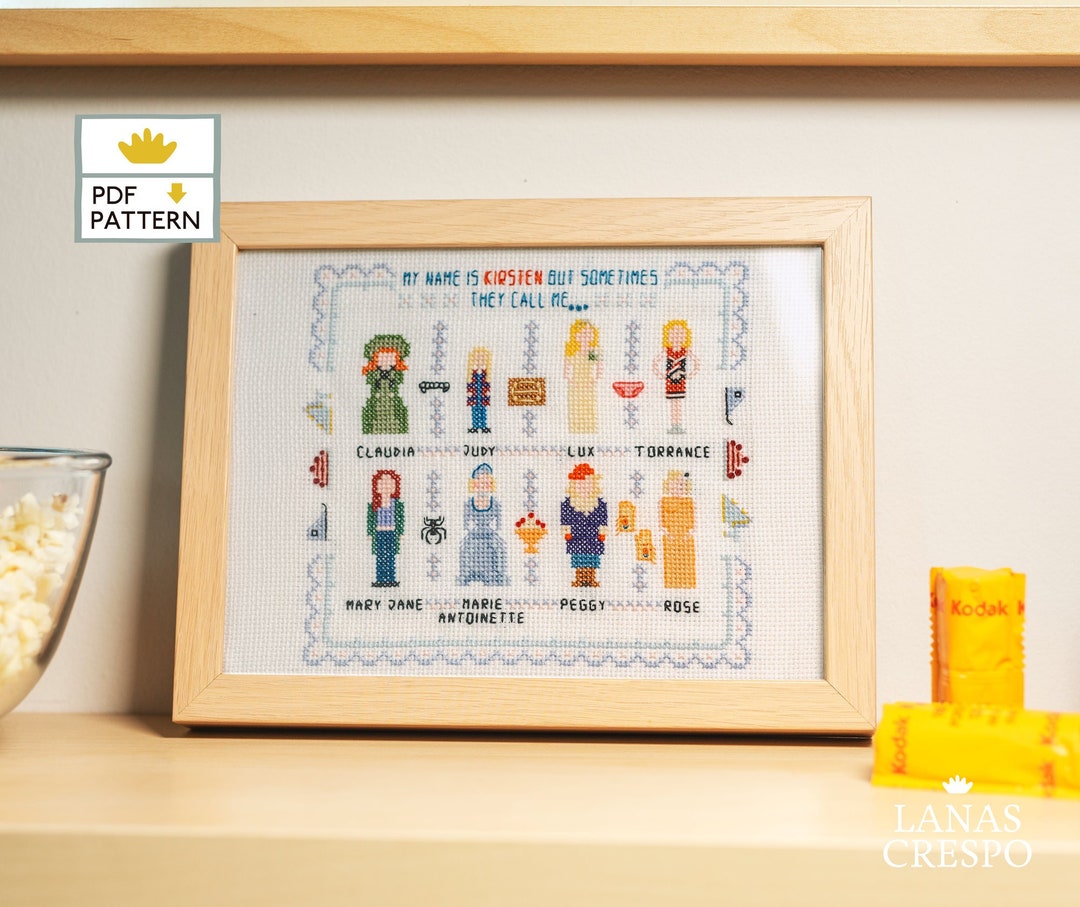 Kirsten Dunst Movie Characters Cross Stitch Pattern, Iconic Movie ...