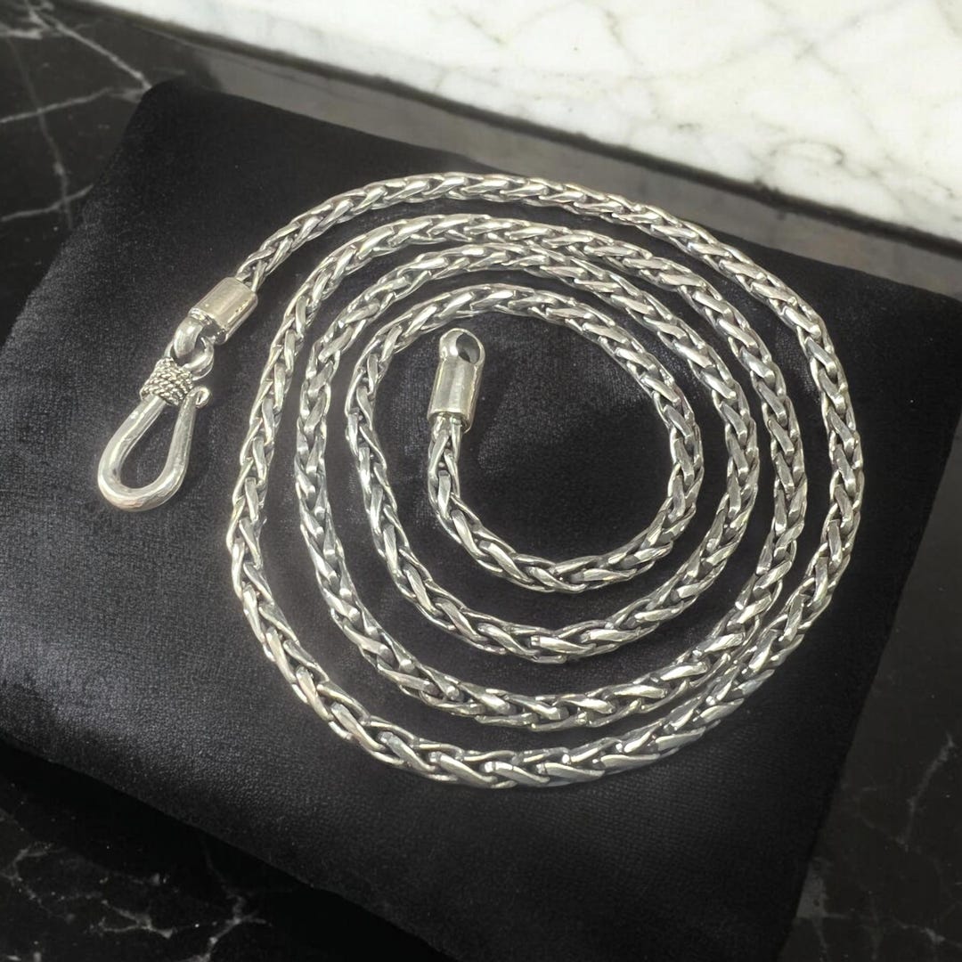 Braided Rope Chain: Thick Antique Style Hook Chain - Etsy