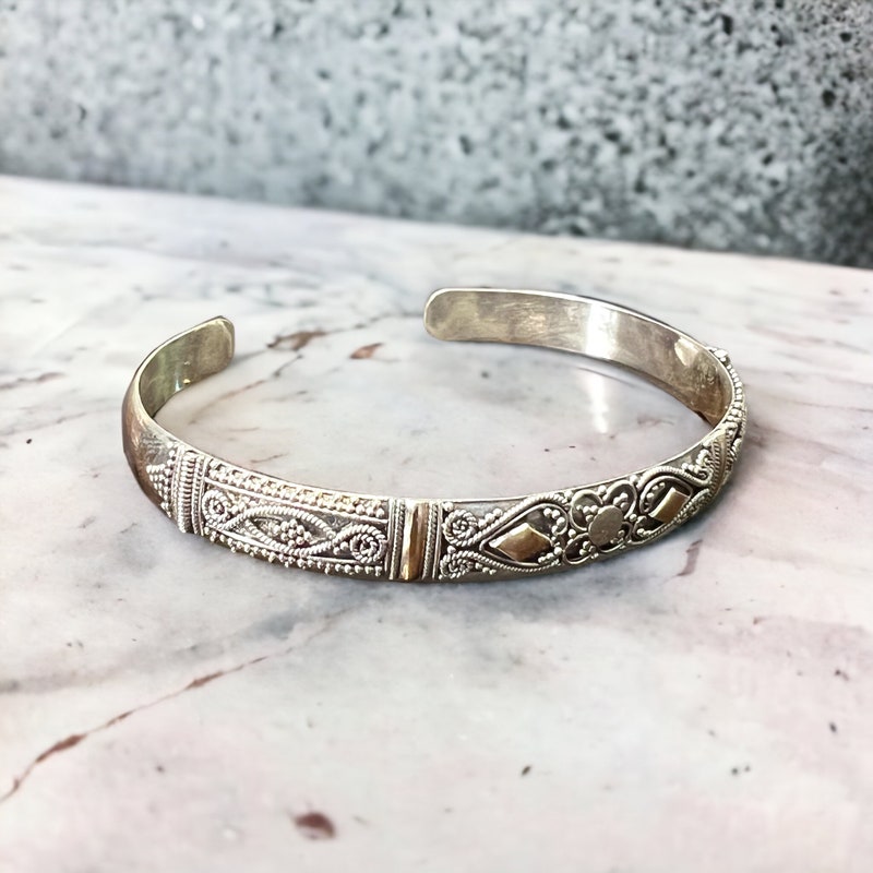 Solid Silver Cuff - Etsy