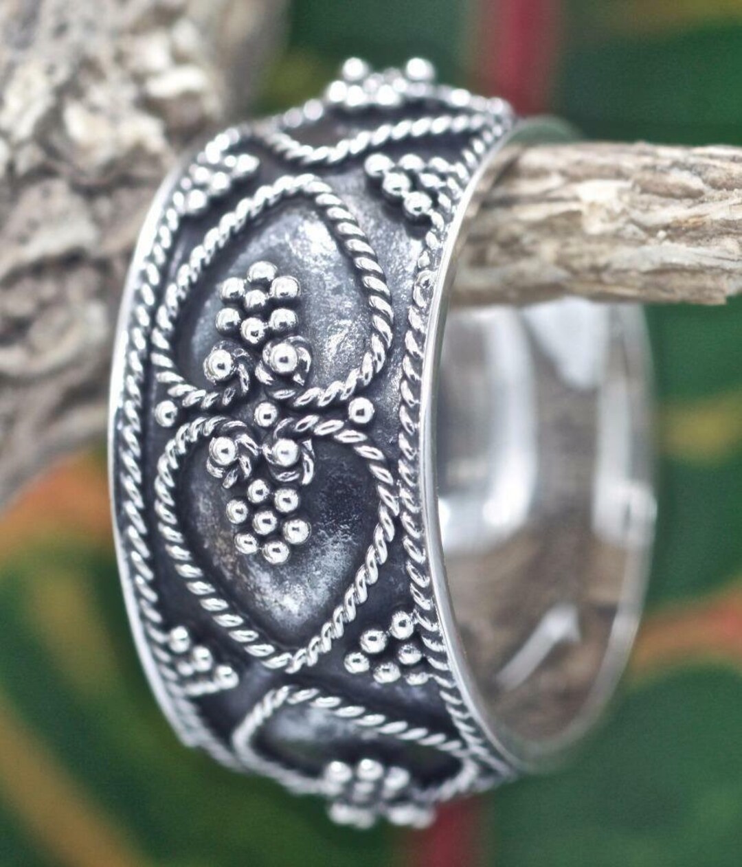 BAND PROMISE RING Balinese Style Ring Unisex Solid Ring - Etsy