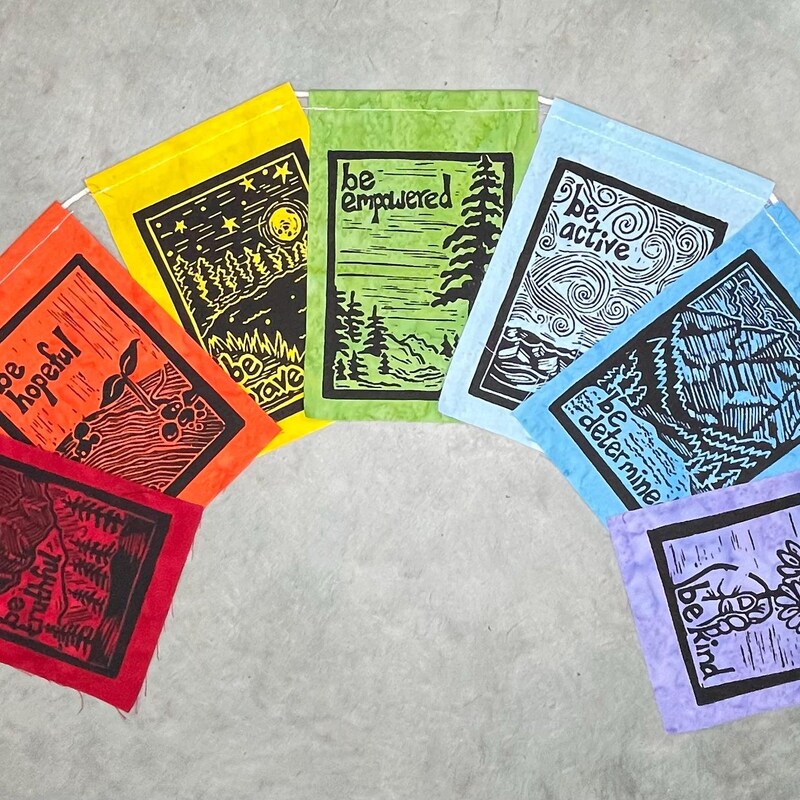 Peace Prayer Flags - Etsy
