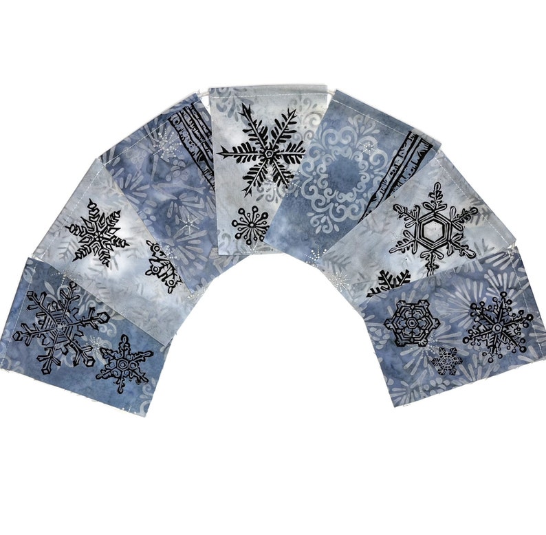 Snowflakes made With Original Hand Carved Block Prints small Prayer ...