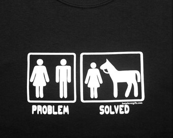 Problem Solved Funny Divorce Feminist T-shirt Break up Humor Tee Ex ...
