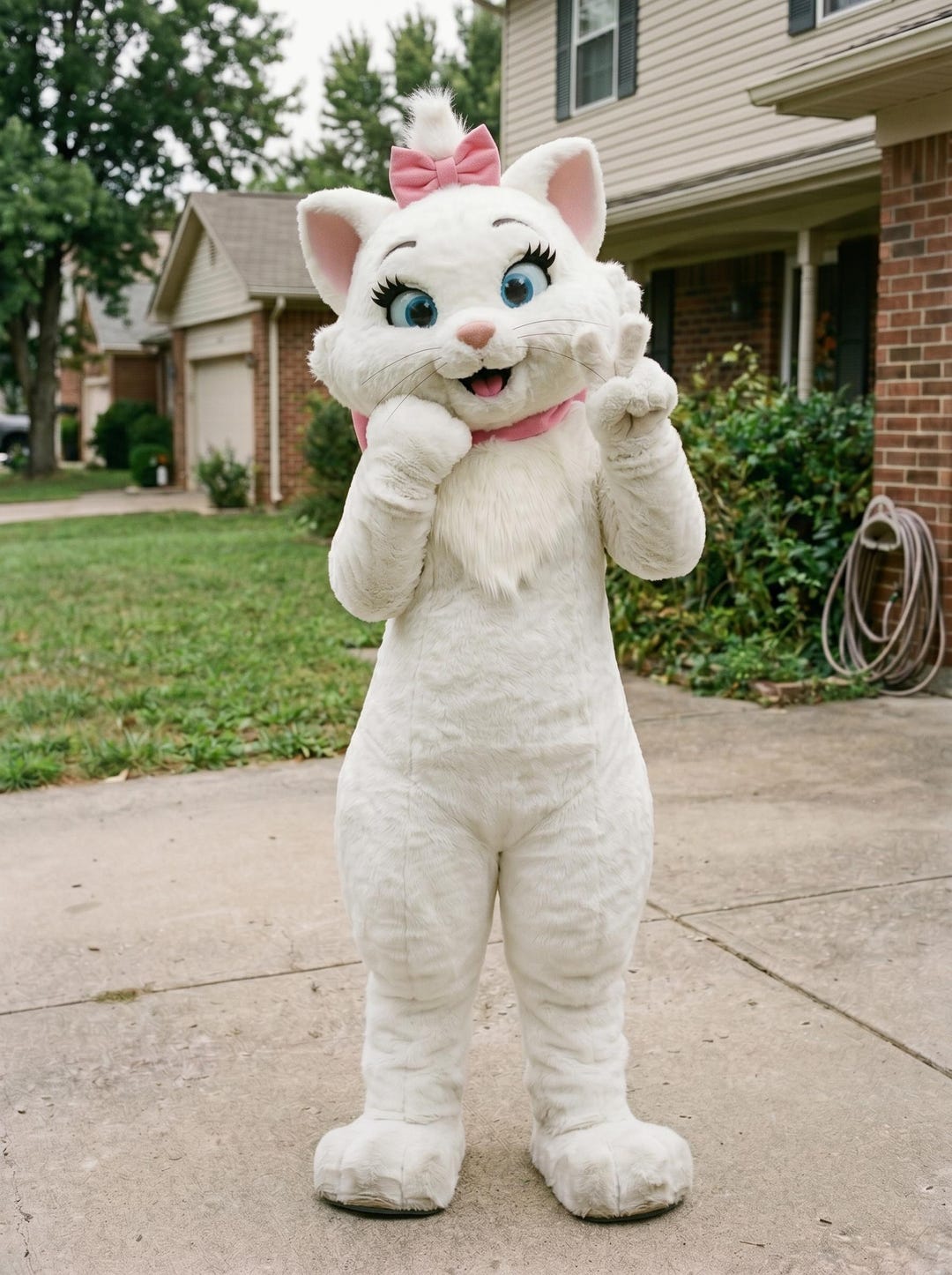 Marie Mascot Costume Aristocats Professional Adult Cat Suit Handmade ...