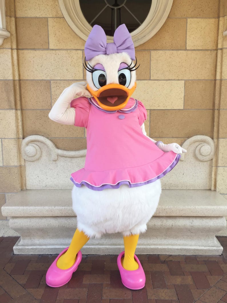 Handmade Mascot Suit Daisy Duck Costume Adult Character Entertainment ...
