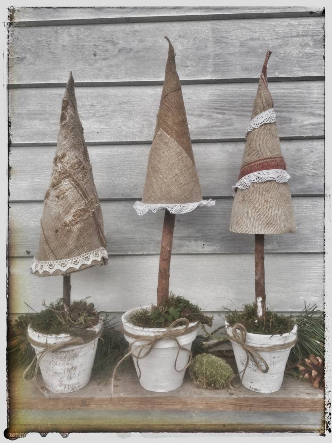 Christmas Tree, Lace Trees, Fabric Tree, - Etsy
