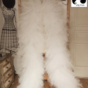 BIG GIANT VEGAN Tulle Boa Burlesque Drag Queen Showgirl Custom Made ...