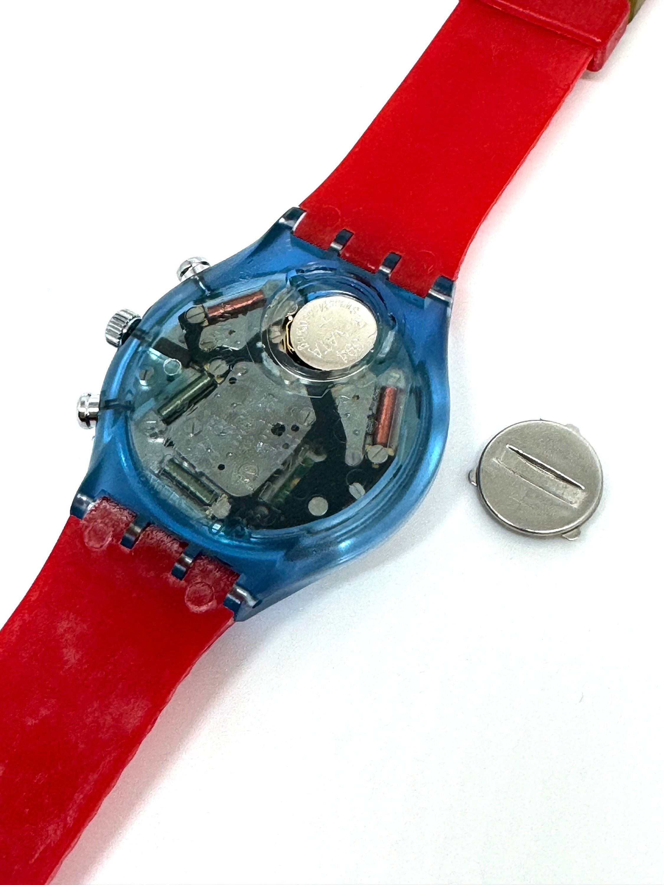 1991 Swatch SCN103 JFK Watch | Vintage Swatch Chrono Watch - Etsy
