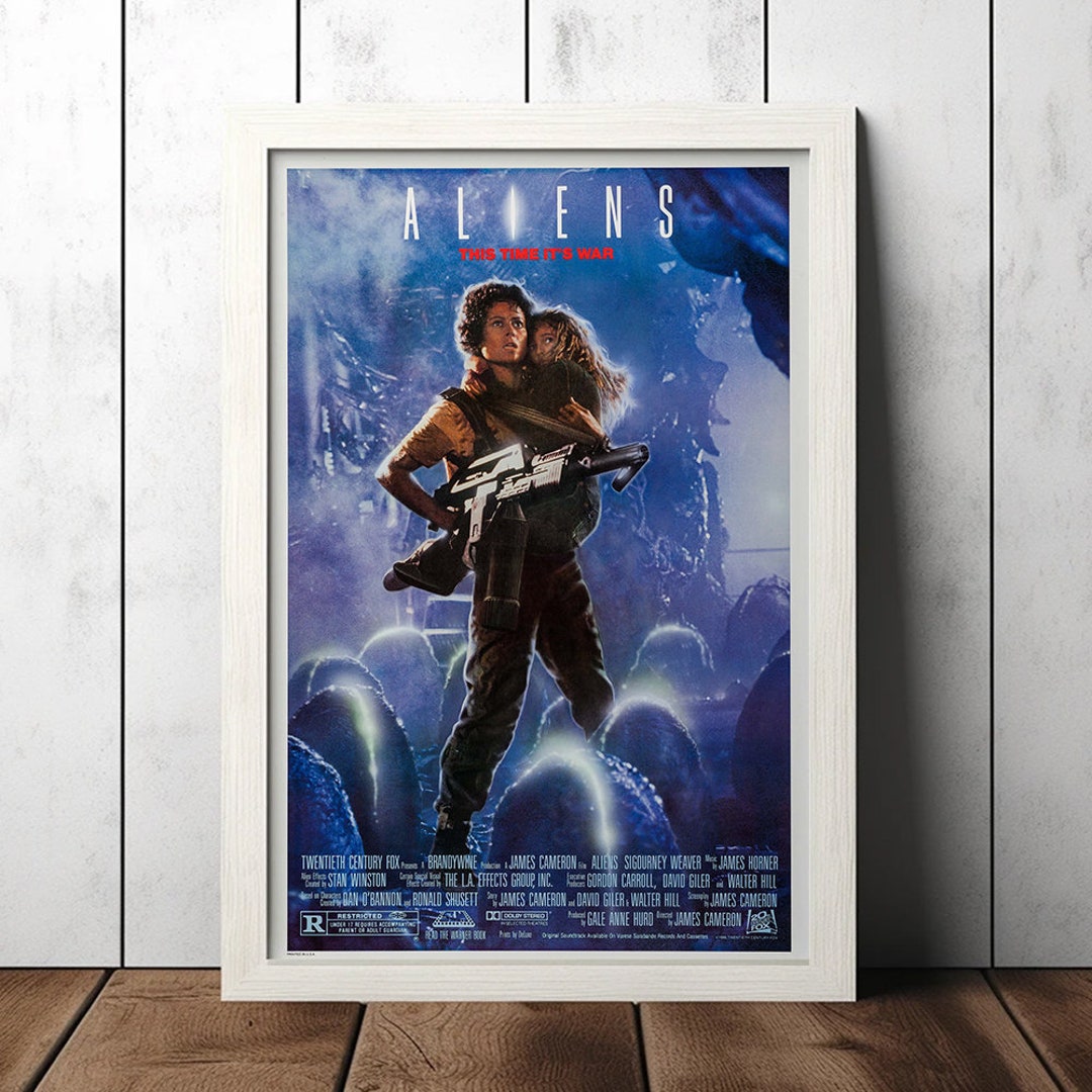 Aliens 1986 Classic Movie Poster Film Fan Collectibles Vintage Movie ...