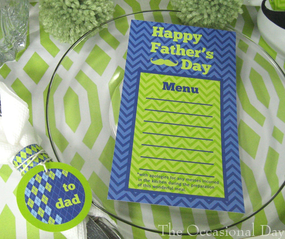 PRINTABLE Father's Day Breakfast in Bed Set INSTANT DOWNLOAD - Etsy