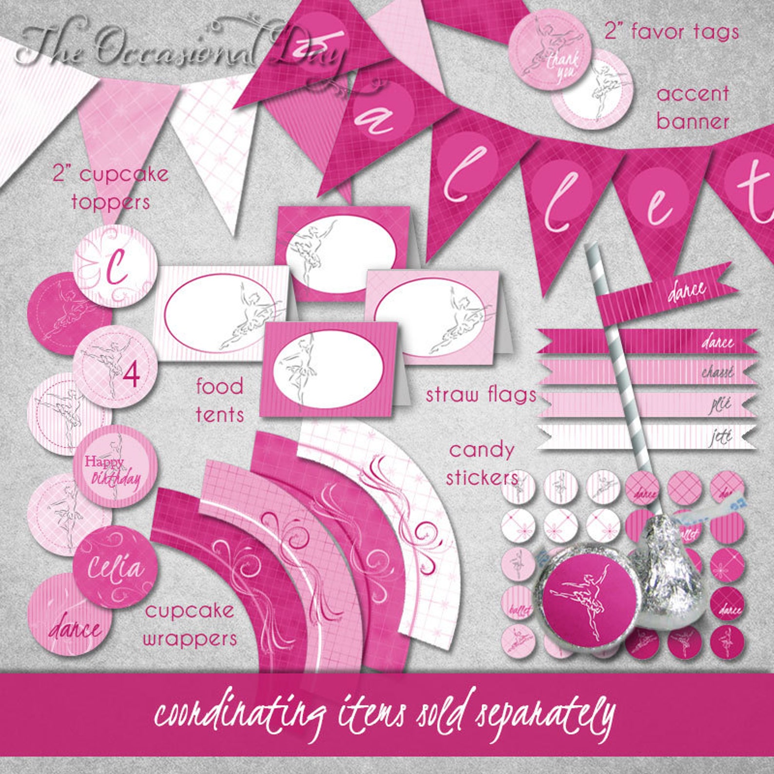 PRINTABLE Vintage Ballet • 8.5x11 Digital Paper Pack • INSTANT DOWNLOAD ...