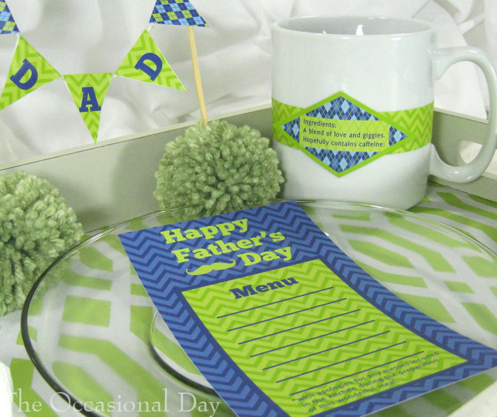 PRINTABLE Father's Day - Breakfast in Bed Set - INSTANT DOWNLOAD - Etsy