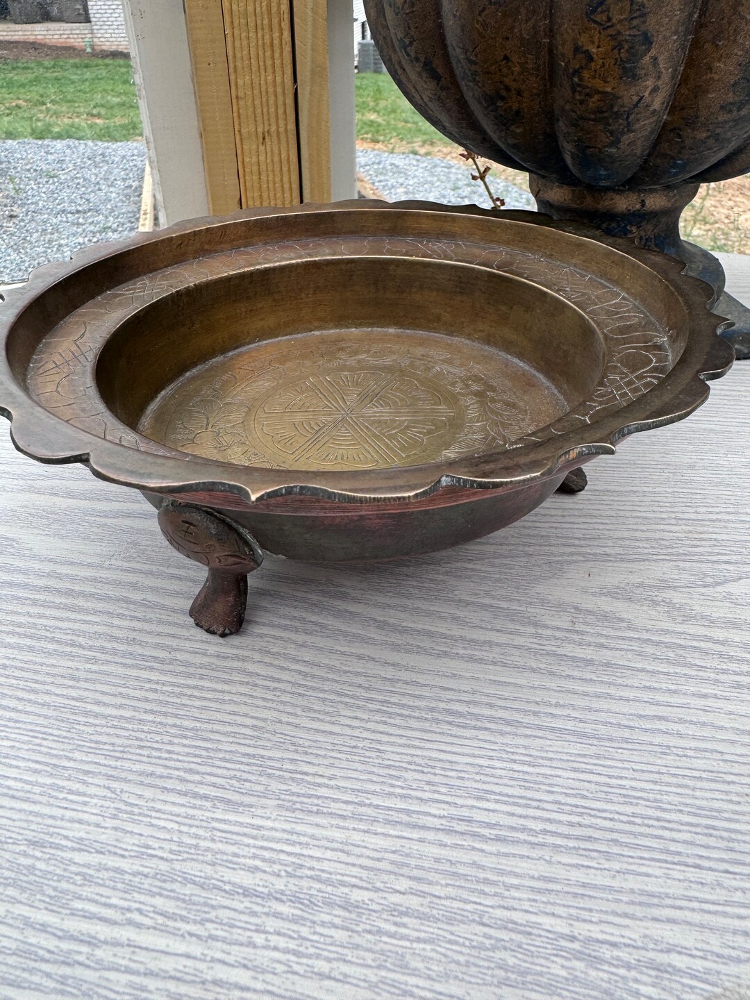 Copper Chinese Bowl or Brazier, 15th Century, RARE Antique, Xuande Year ...