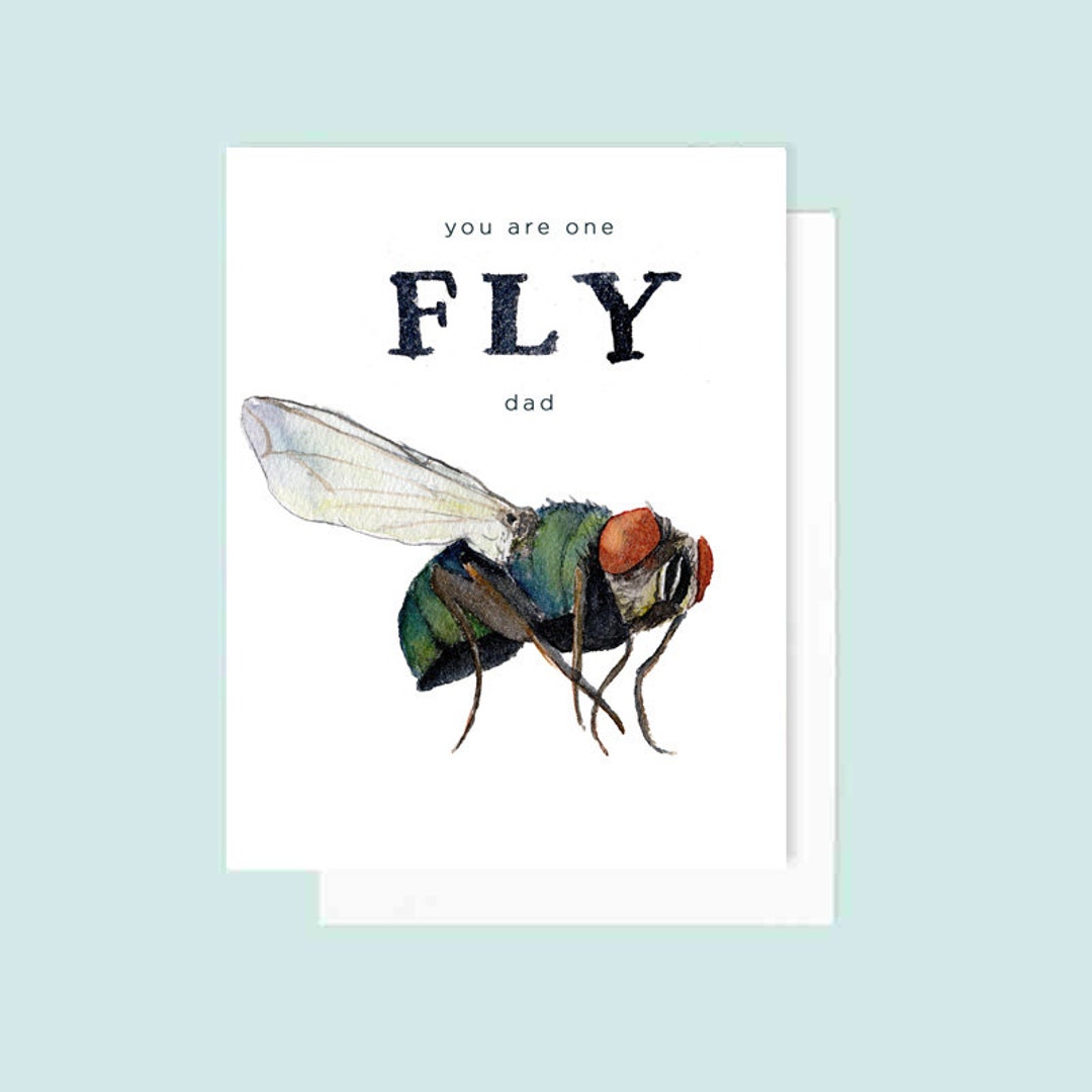 You Are One Fly Dad Fathers Day Card | Funny Card for Dad | Card for ...