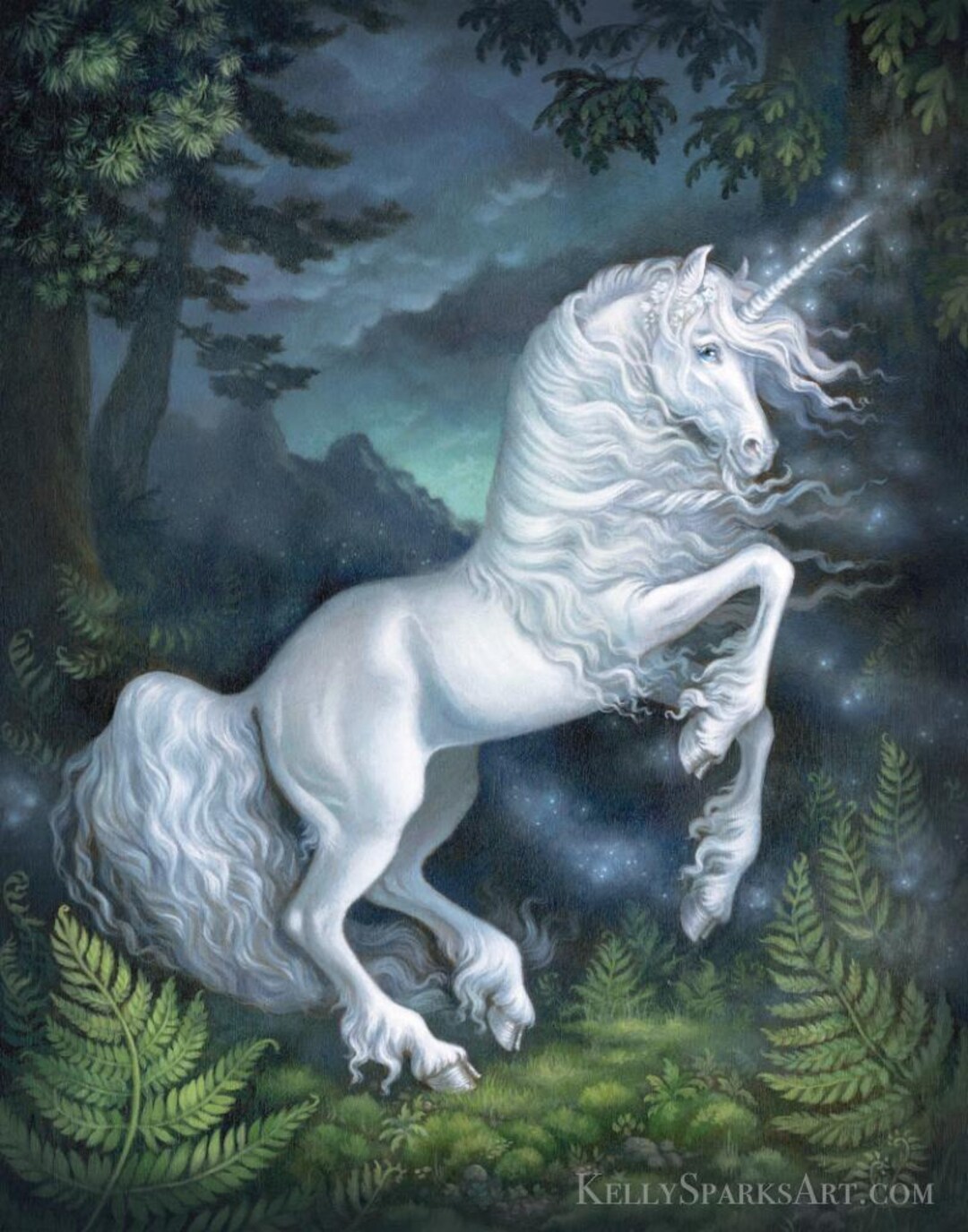 Spectral Vision Unicorn Art Print 11x14 - Etsy