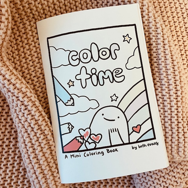 Mini Coloring Book - Etsy