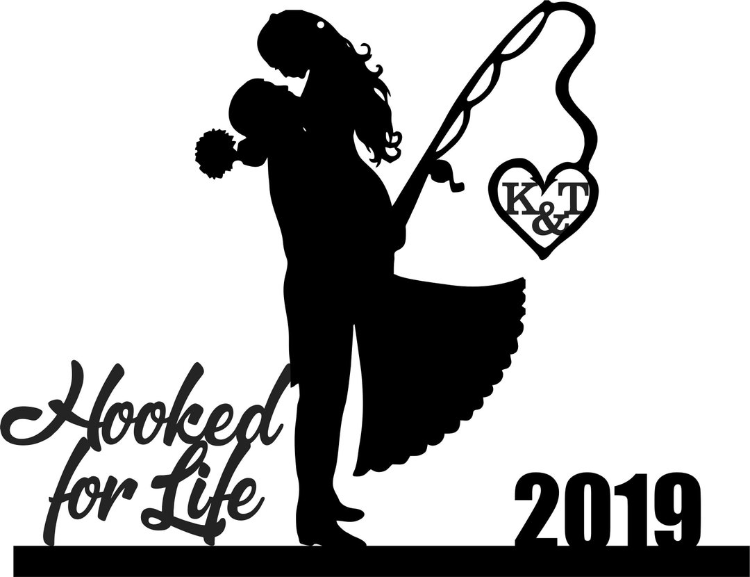 Hooked for Life Fishing Couple Ornament FREE Personalization - Etsy