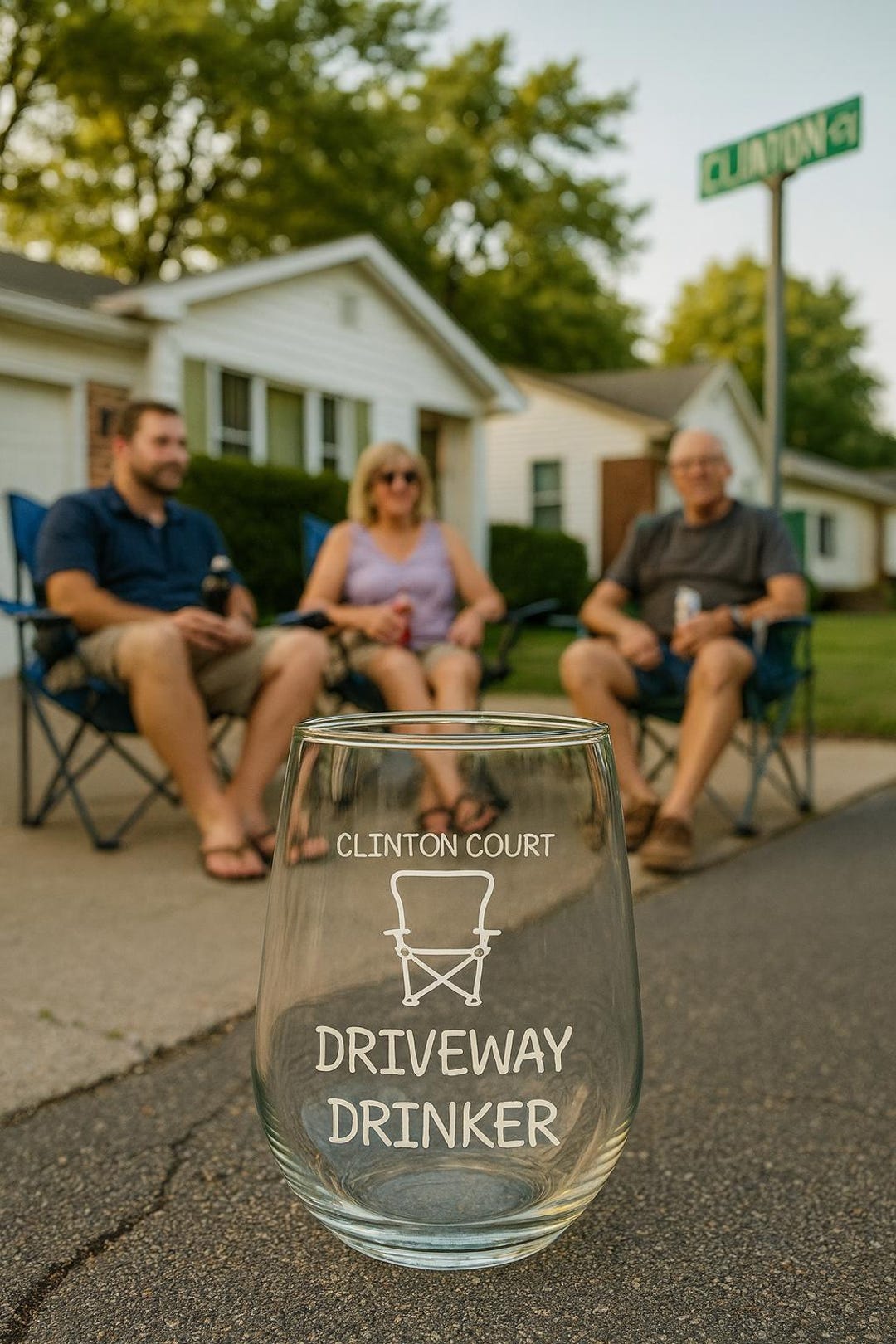 Personalized Street Driveway Drinker Whiskey Wine or Beer Glass, Block ...
