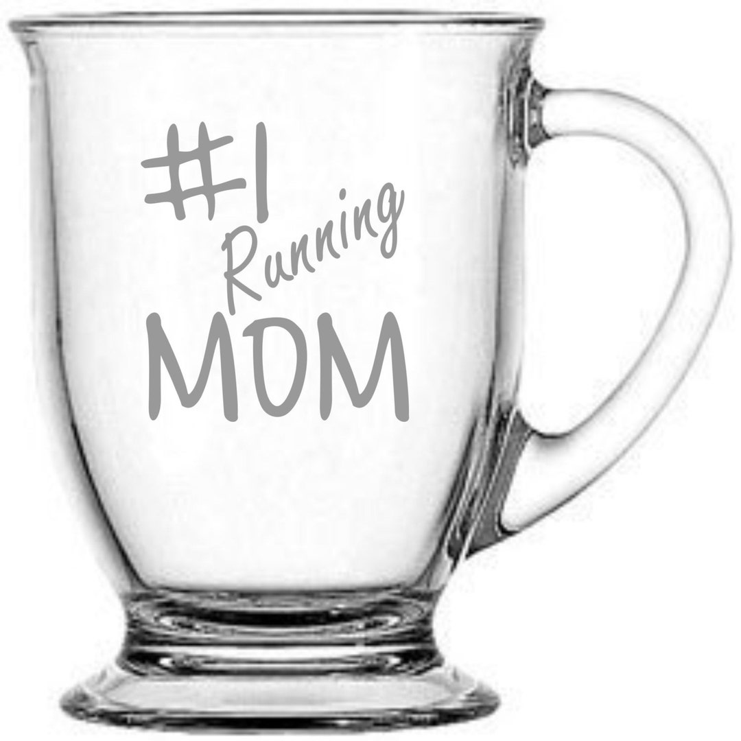 Number One Running Mom Choice of Pilsner, Beer Mug, Pub, Wine Glass ...