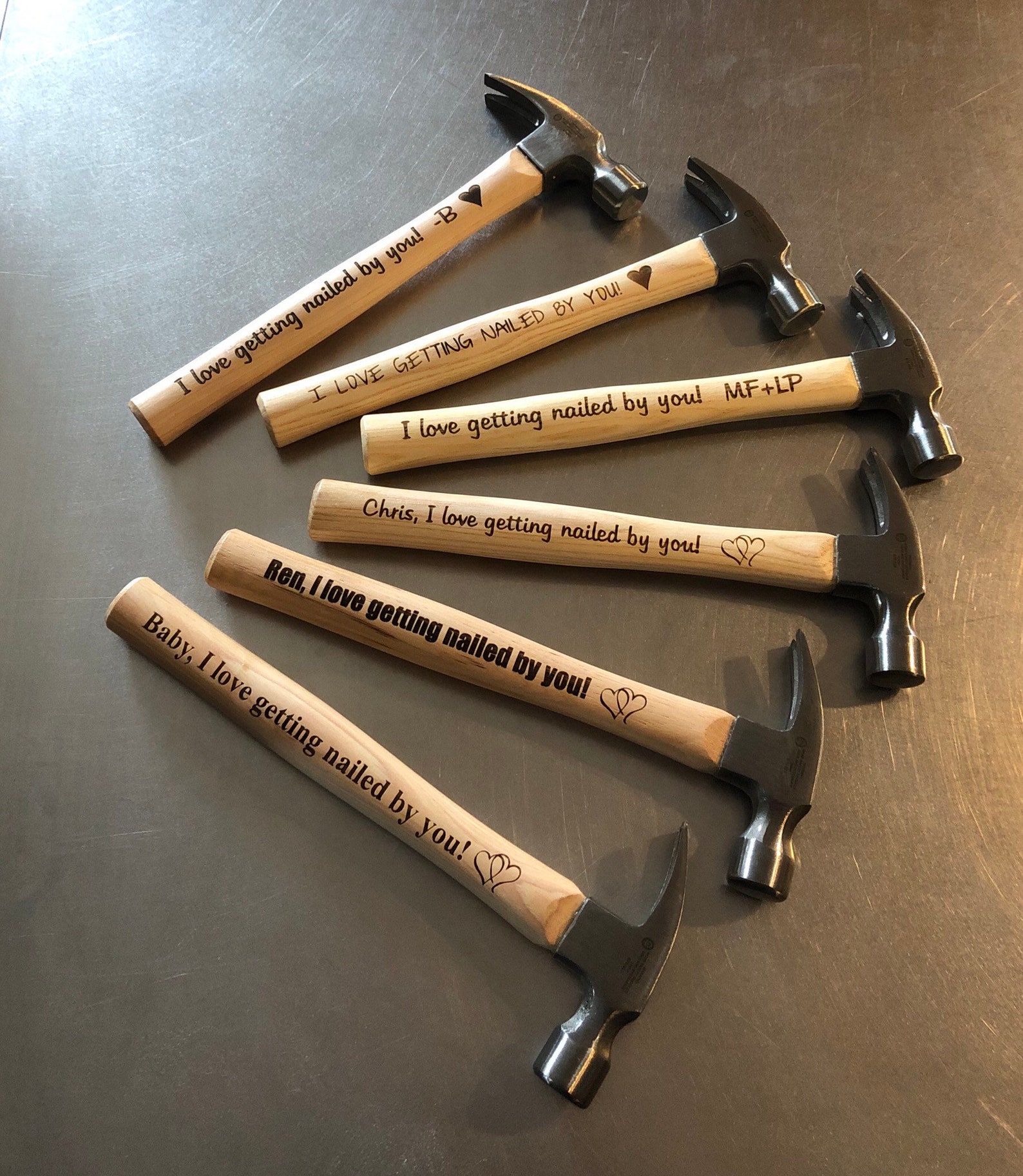 Laser Engraved Hammer I Love Getting Nailed By You Great For | Etsy