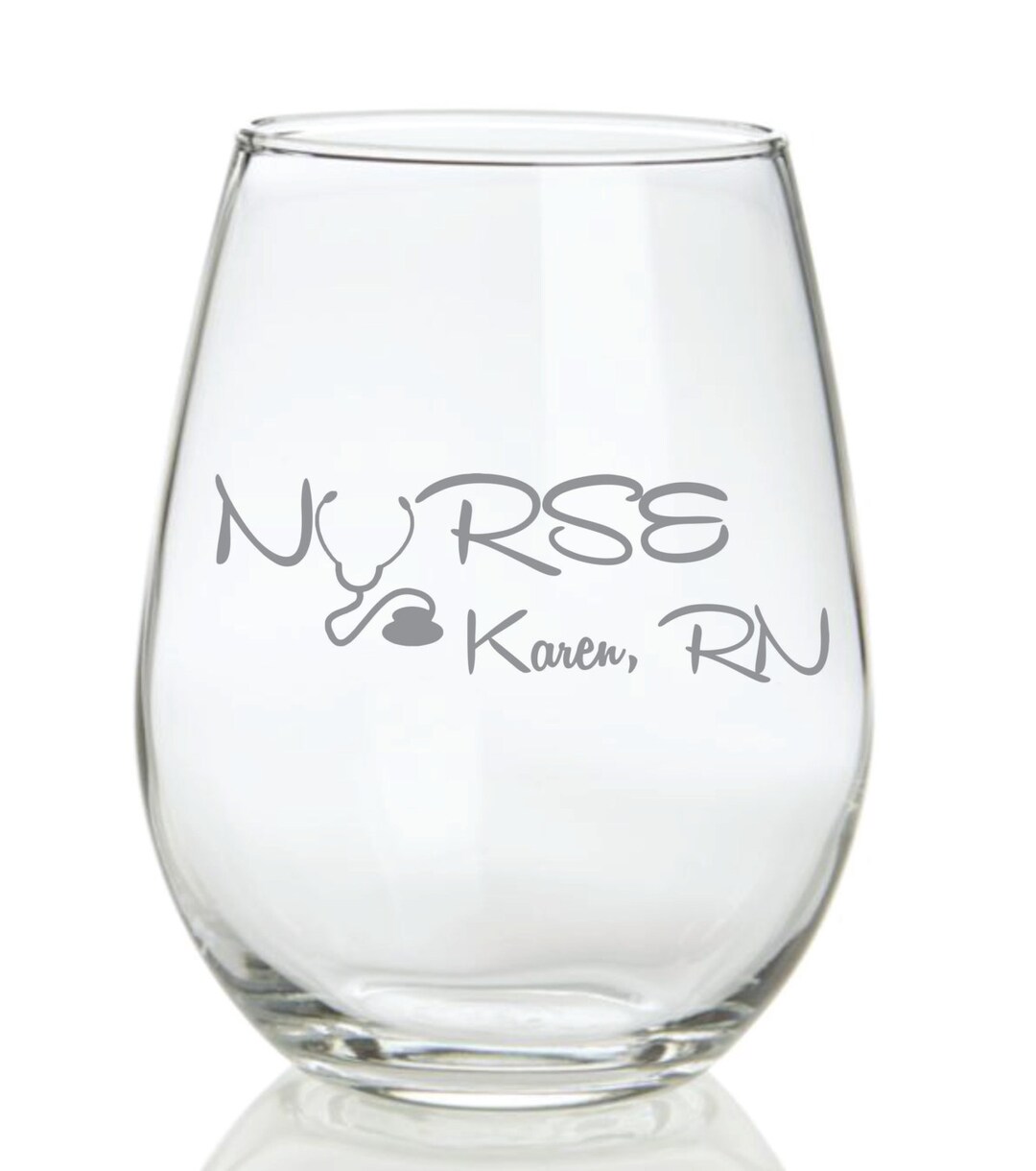 Personalized Etched Nurse Glass FREE Personalization, Nurse Graduation ...