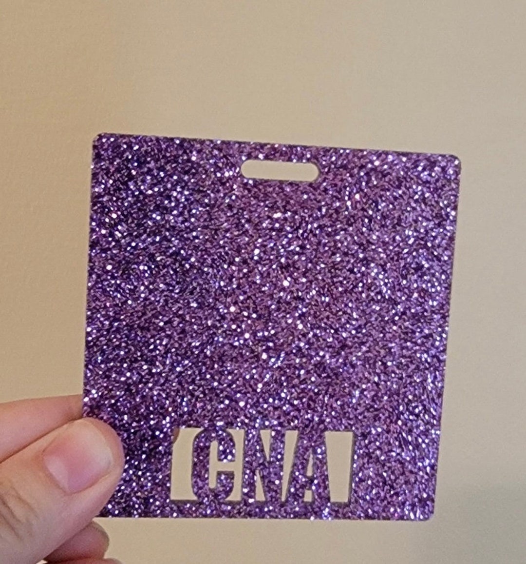 CNA Badge Holder Badge Marker Nurse CNA,RN, Xrayand More Glitter Colors ...