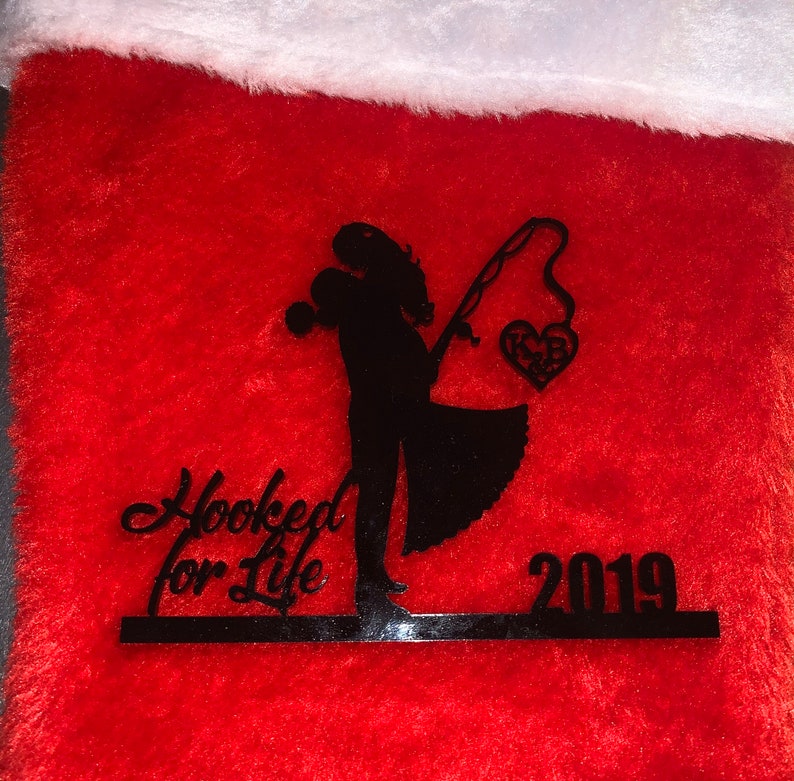 Hooked for Life Fishing Couple Ornament FREE Personalization - Etsy