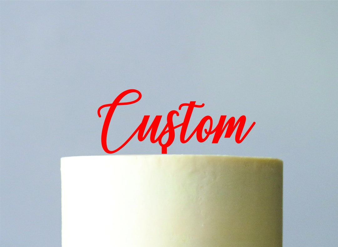 Wedding Cake Topper Custom FREE Personalization Laser Cut - Etsy
