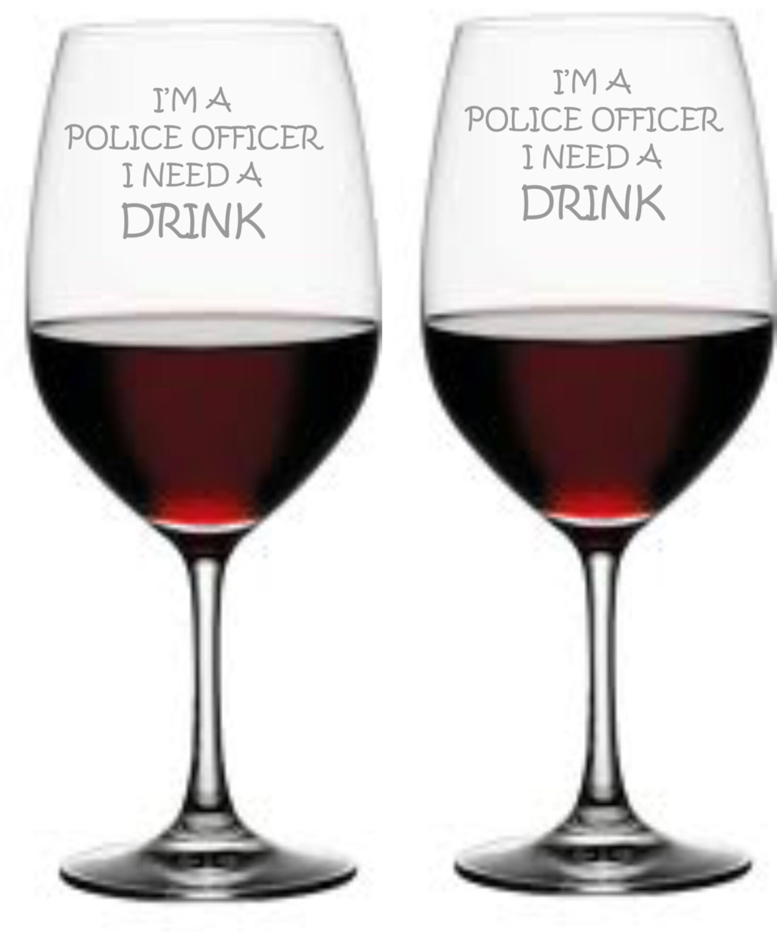 I'm a Police Officer I Need a Drink Choice of Pilsner - Etsy