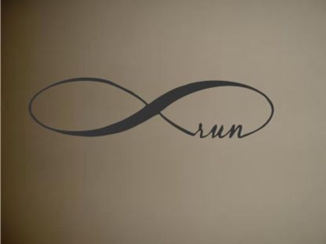 Run With Infinity Wall Decal - Etsy