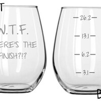 Trail Runner Glass With Levels on the Back FREE Personalization - Etsy