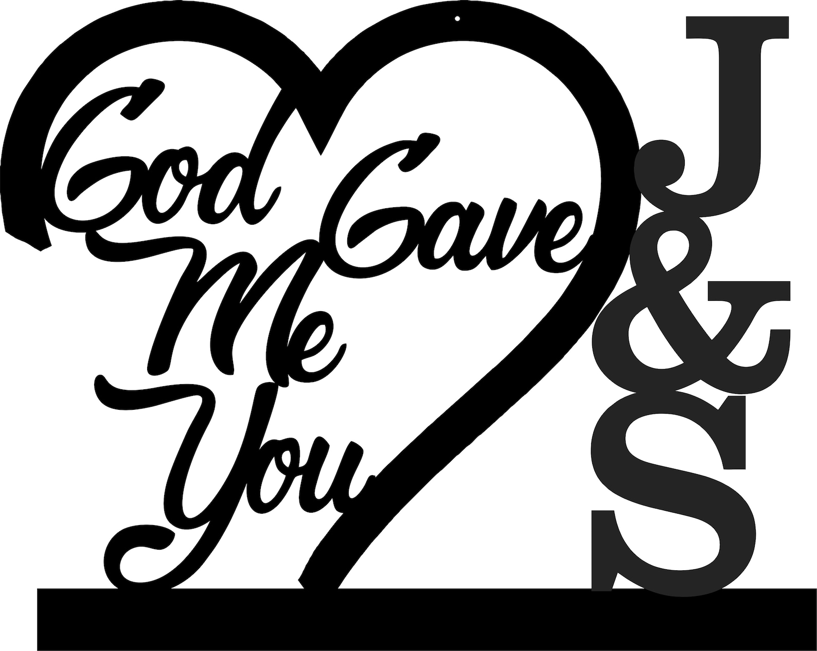 God Gave Me You Ornament FREE Personalization - Etsy