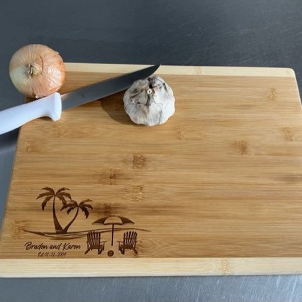Beach Cutting Board - Etsy