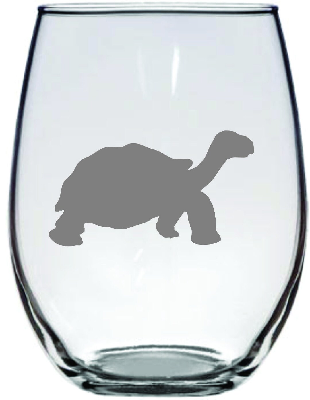 Turtle Tortoise Wine Beer Glass Personalization Available, Beach ...