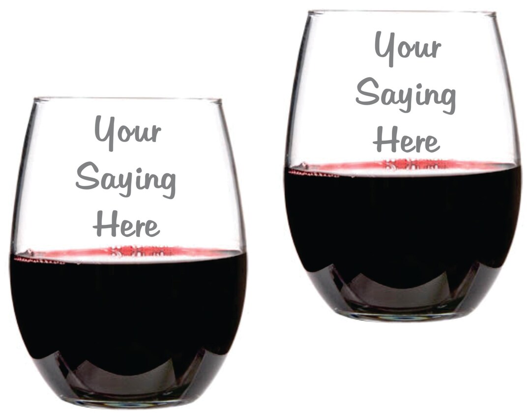 Personalize Your Own Glass FREE Personalization - Etsy