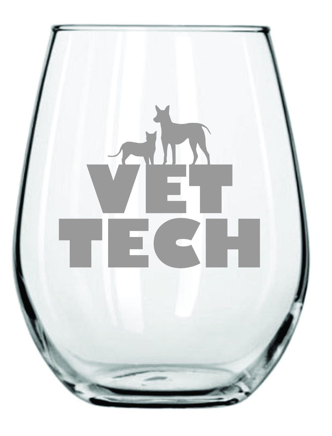 Veterinary Technician Vet Tech Veterinarian Glass FREE Personalization ...
