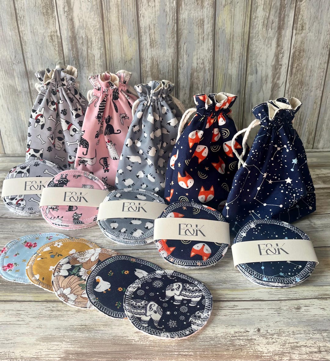 Reusable Face Pads, Organic Bamboo Pads, Cotton Rounds, Makeup Remover ...