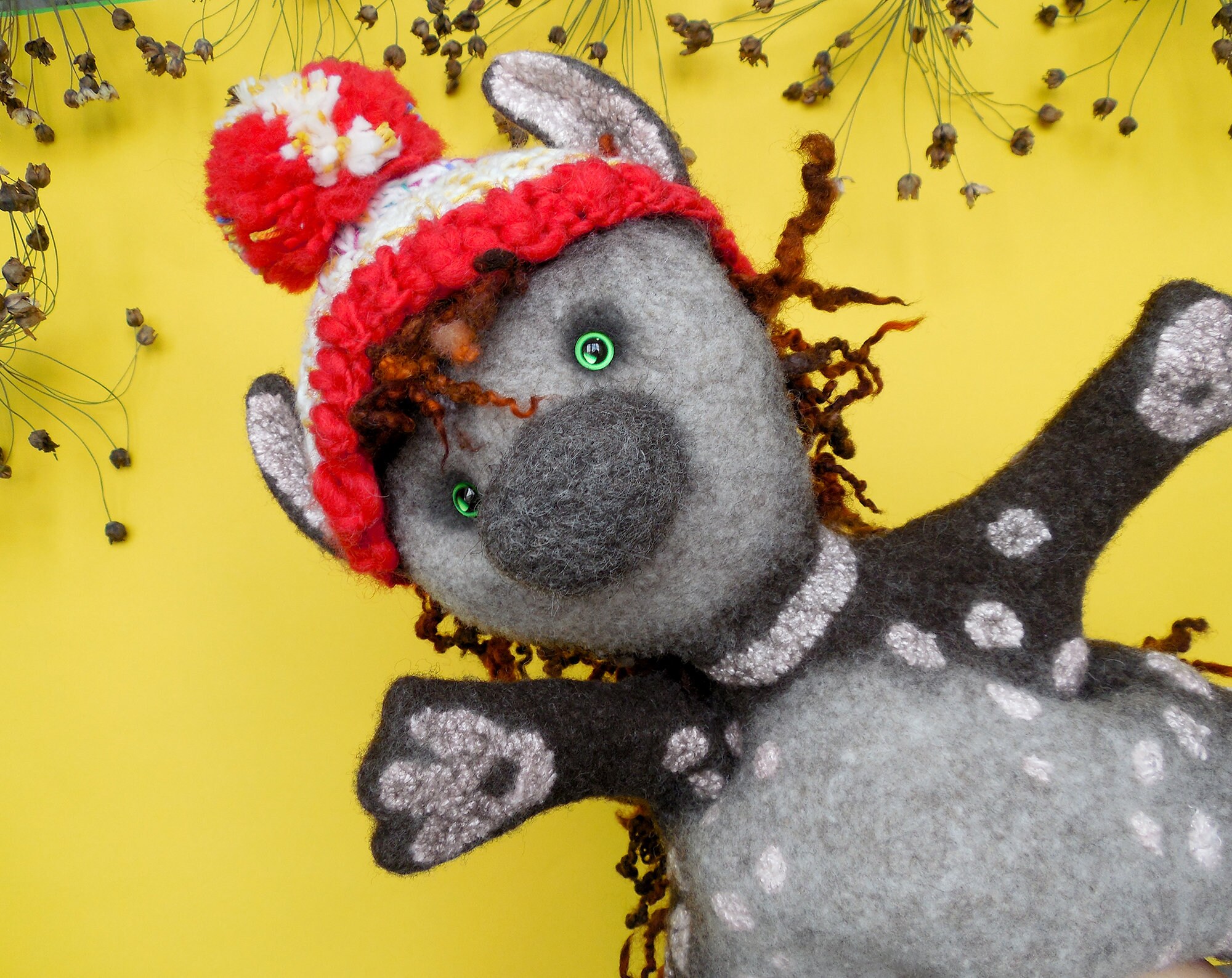 Felted Doll Bibabo. Hand Puppet Glove. Companion Toy. - Etsy