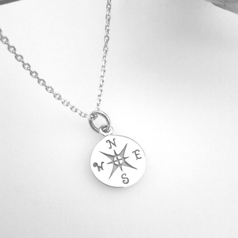 Compass Necklace - Etsy