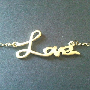 Love Script Charm Necklace,gold Charm Necklace, Pendant, Infinity Love ...