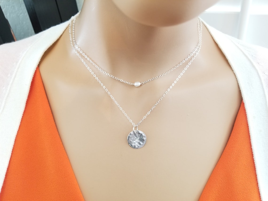 Layering Necklaces Tiny Freshwater Pearl Choker Necklace Etsy