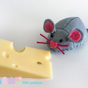 DIY Felt Pattern Mouse, Fabric Mouse Toy, Instant Download Taramouse ...