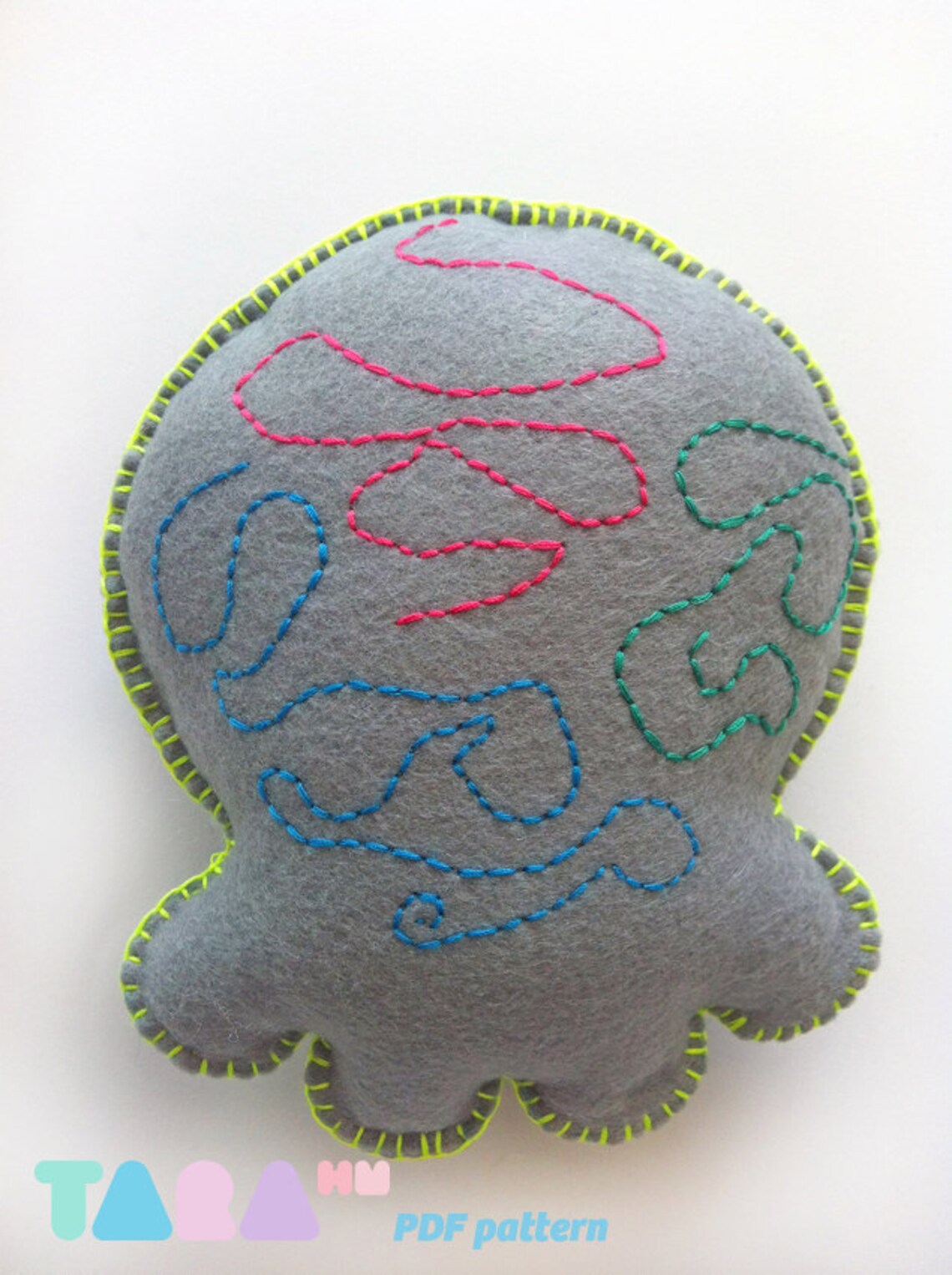 DIY Skull Pattern Dia De Los Muertos. Felt or Fabric Sugar Skull ...