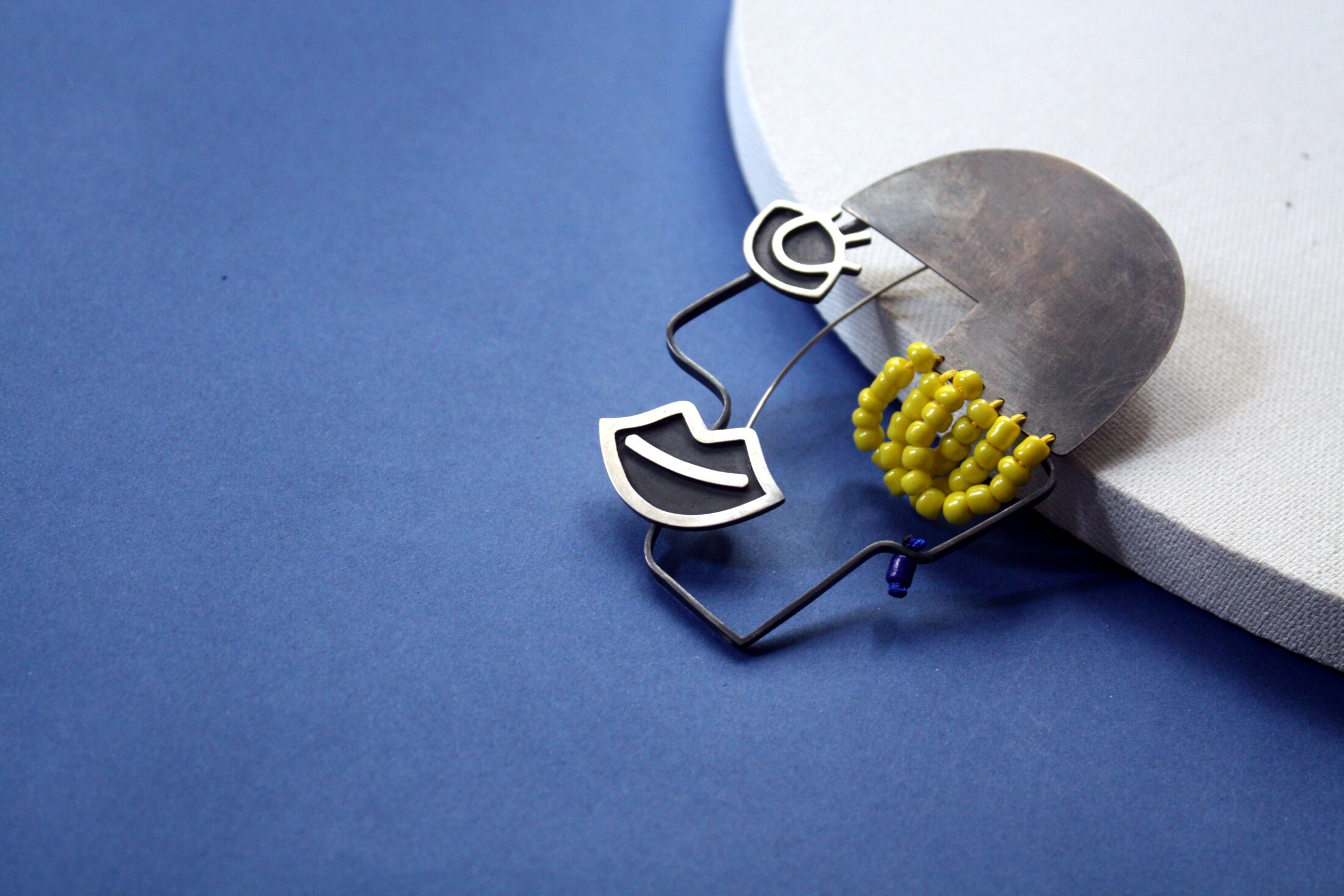 Silver Face Brooch Sterling Silver Face Jewelry Fun - Etsy