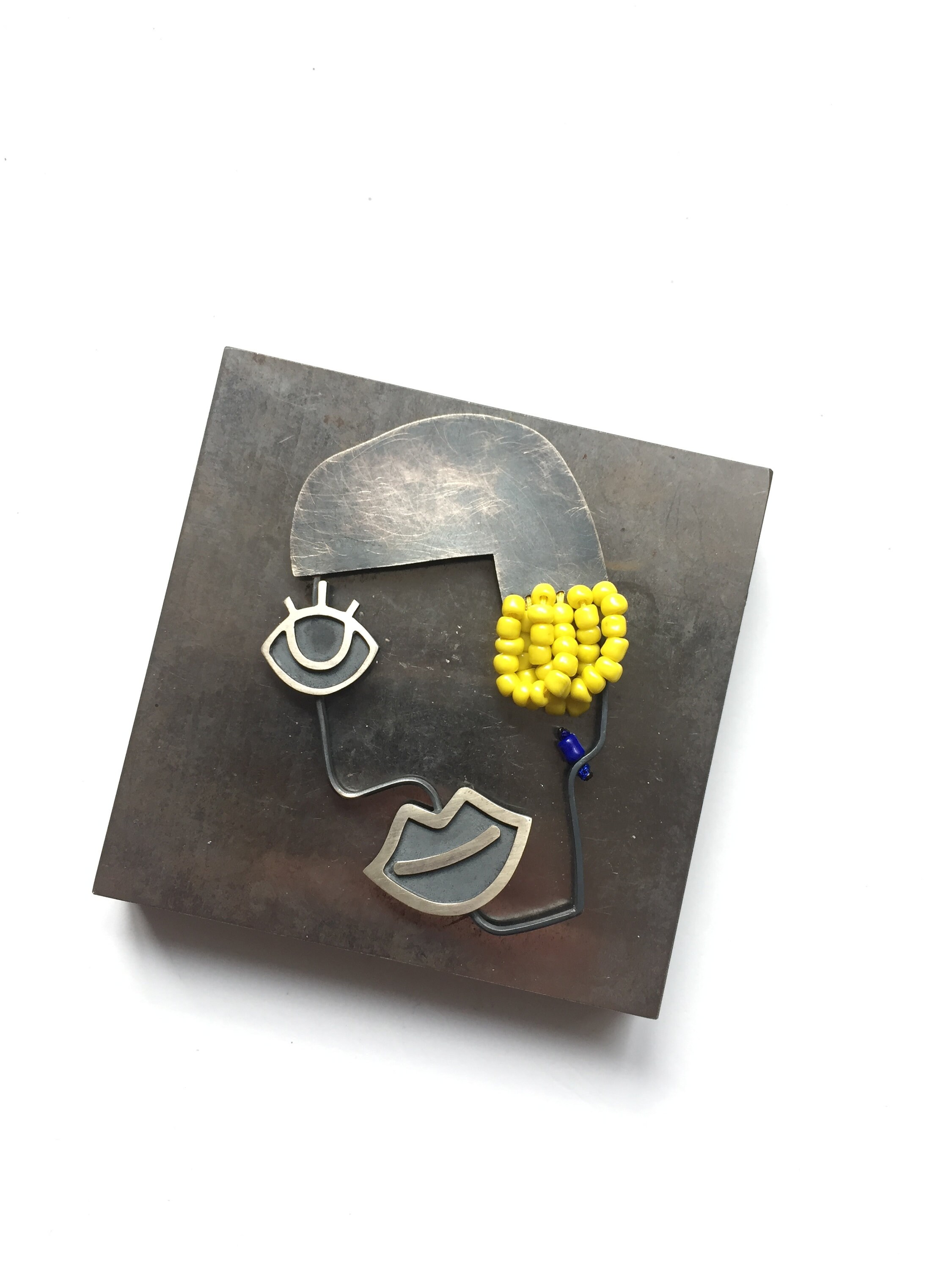 Silver Face Brooch Sterling Silver Face Jewelry Fun - Etsy