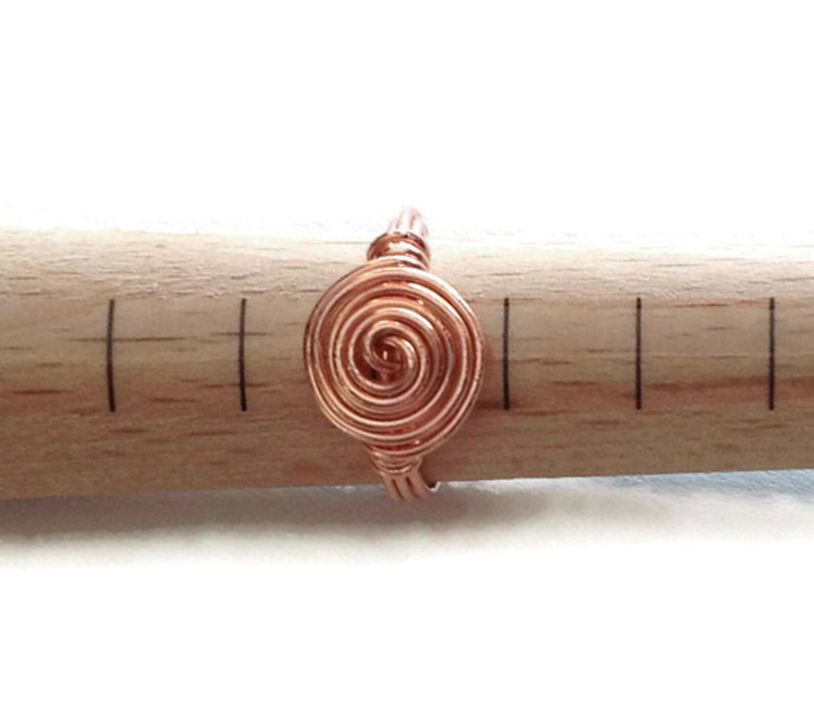 Copper Spiral Ring - Etsy