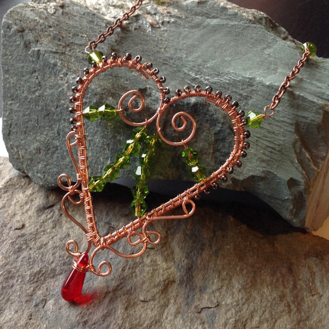 Filigree Heart Necklace Tutorial Jewelry Wire Wrapping - Etsy UK