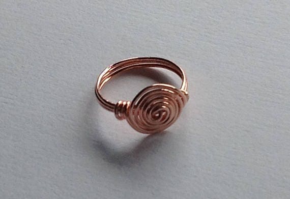 Copper Spiral Ring | Etsy