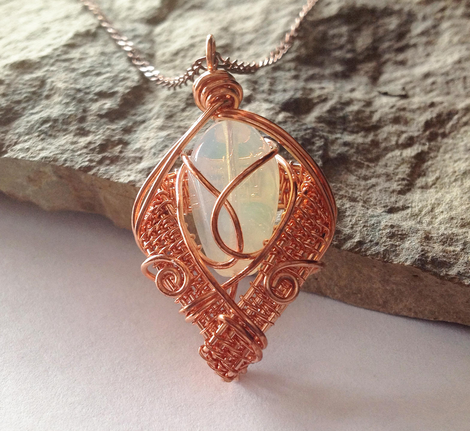 Chevron Pendant Tutorial, Wire Jewelry Tutorial, Instant PDF Download ...