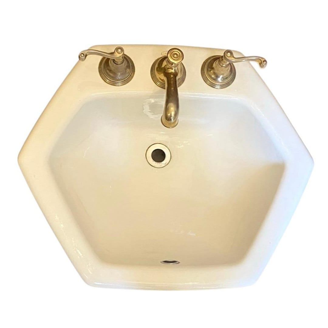 Vintage Kohler Art Deco K2930 Hexagonal Cast Iron Sink - Etsy